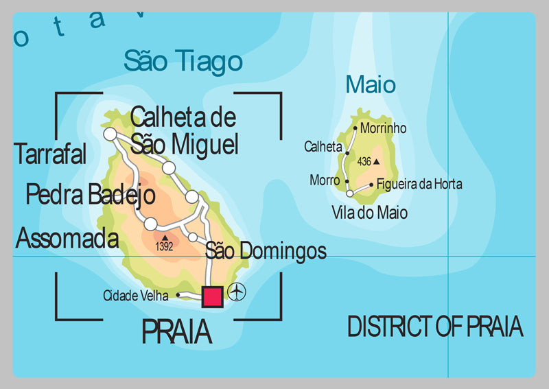 Physical Map of Cape Verde - The Oxford Collection– I Love Maps