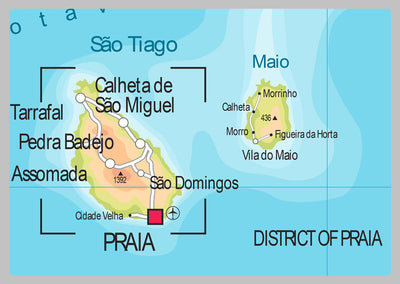 Physical Map of Cape Verde - The Oxford Collection– I Love Maps