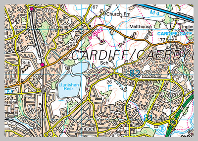 Cardiff County Map– I Love Maps