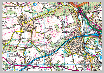 Cardiff County Map– I Love Maps