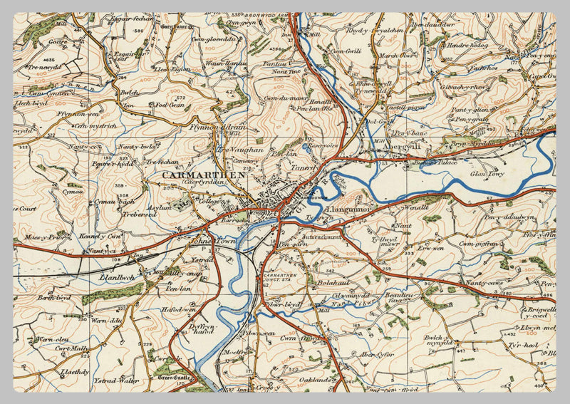 1920 Collection - Carmarthen Ordnance Survey Map | I Love Maps