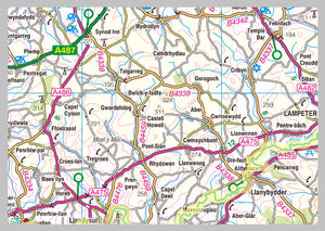 Ceredigion County Map– I Love Maps