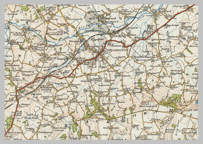1920 Collection - Chard & Axminster Ordnance Survey Map | I Love Maps