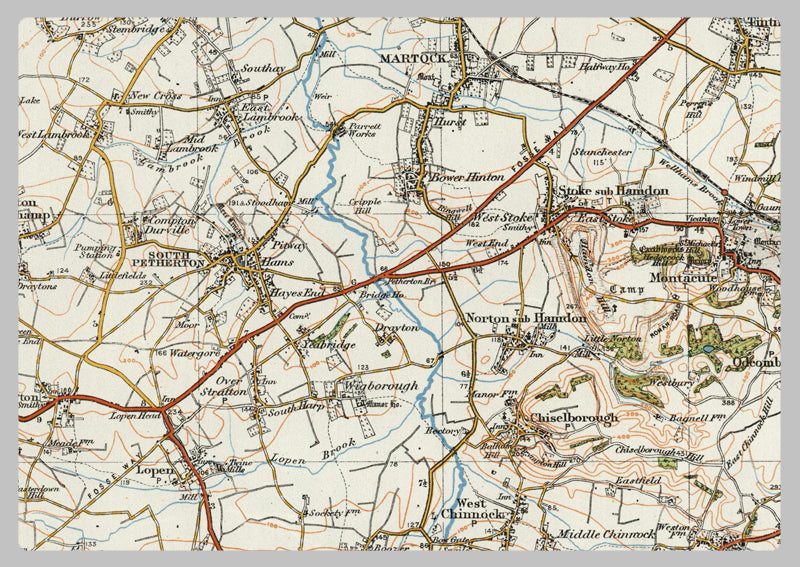 1920 Collection - Chard & Axminster Ordnance Survey Map | I Love Maps
