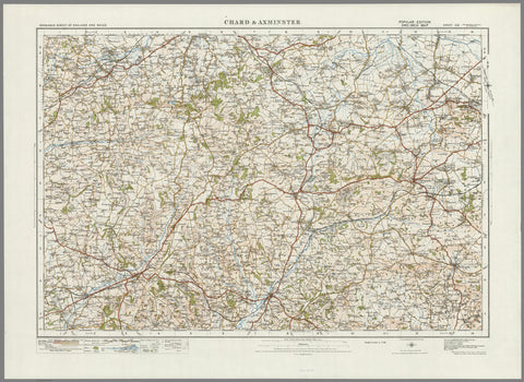1920 Collection - Chard & Axminster Ordnance Survey Map | I Love Maps