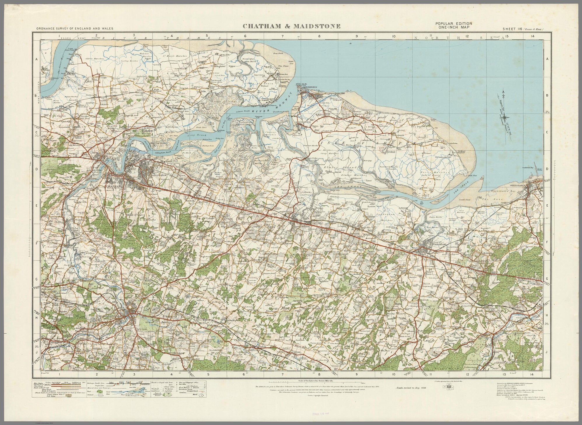 1920 Collection - Chatham & Maidstone Ordnance Survey Map– I Love Maps