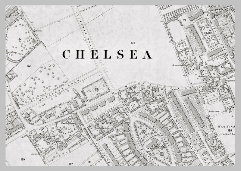 London 1872 Ordnance Survey Map - Sheet LIII - Chelsea– I Love Maps