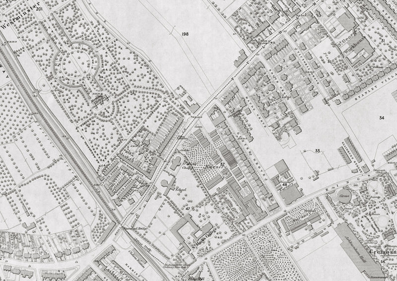 London 1872 Ordnance Survey Map - Sheet LIII - Chelsea | I Love Maps