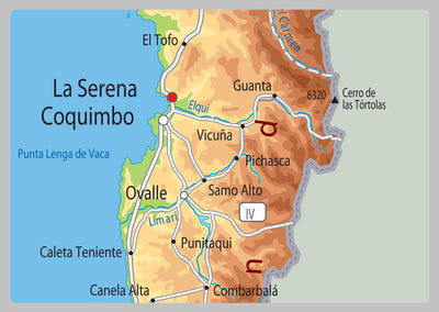 Chile Physical Map– I Love Maps