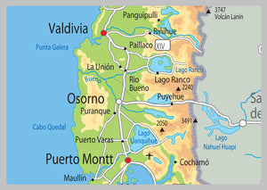 Chile Physical Map– I Love Maps