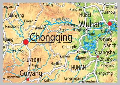 China Physical Map– I Love Maps