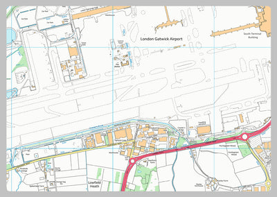 Crawley and Gatwick Airport Street Map– I Love Maps