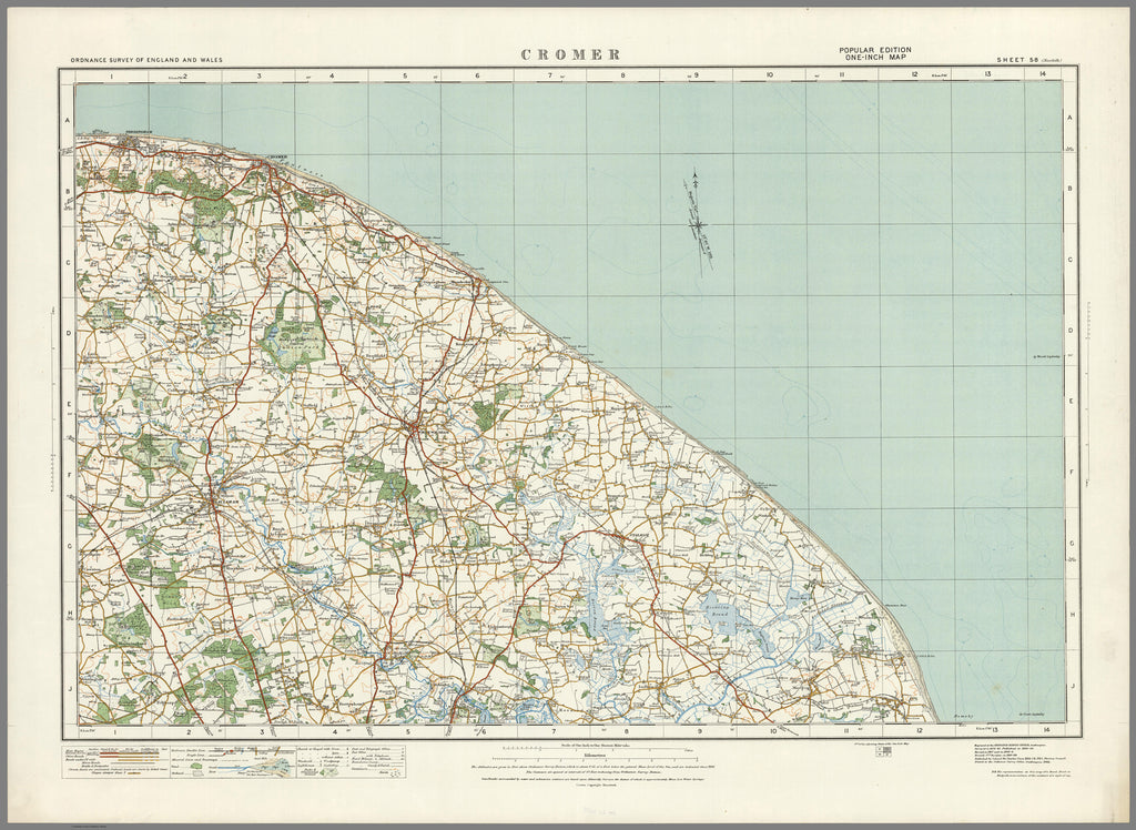 1920 Collection - Cromer Ordnance Survey Map | I Love Maps