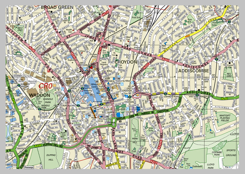 Croydon London Borough Map– I Love Maps