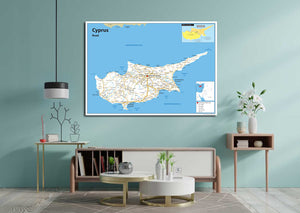 Cyprus Road Map– I Love Maps