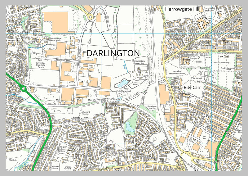 Darlington Street Map– I Love Maps