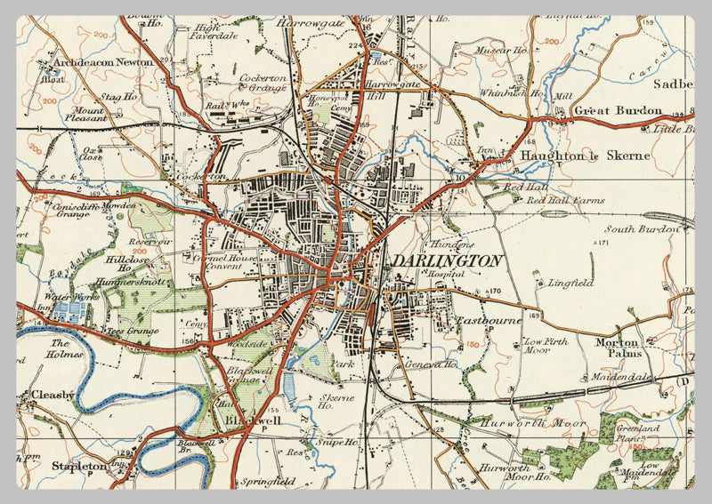 1920 Collection - Darlington Ordnance Survey Map– I Love Maps