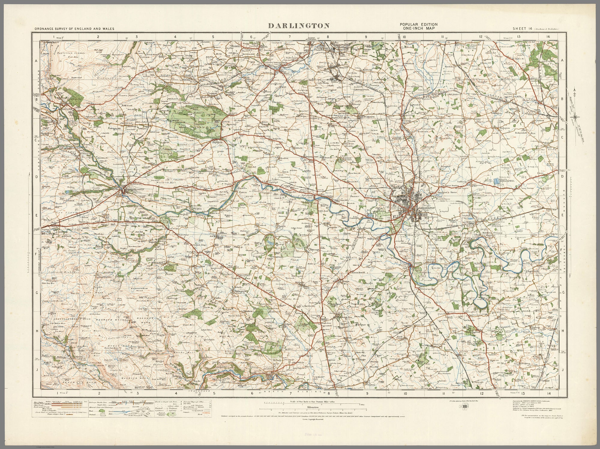 1920 Collection - Darlington Ordnance Survey Map– I Love Maps