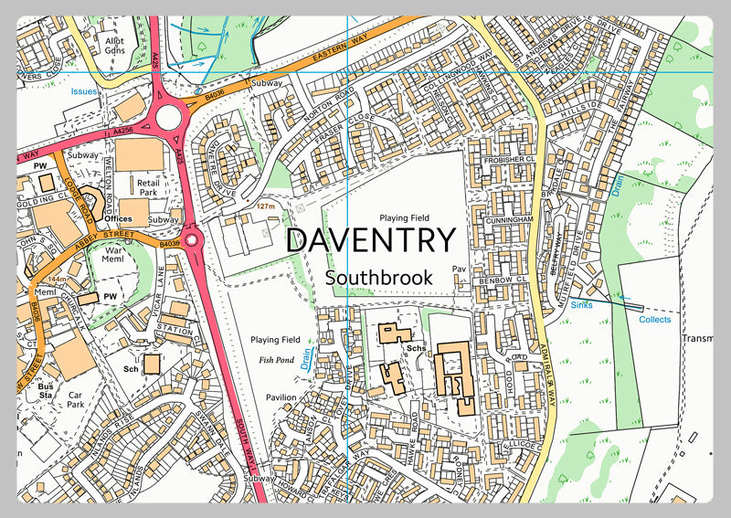 Daventry Street Map– I Love Maps
