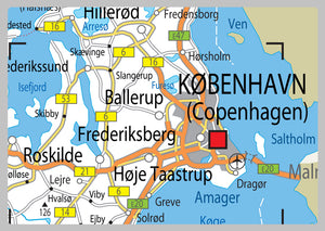 Denmark Road Map– I Love Maps