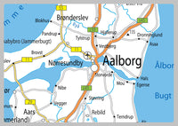 Denmark Road Map– I Love Maps