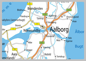 Denmark Road Map– I Love Maps