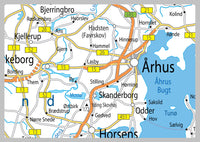 Denmark Road Map– I Love Maps