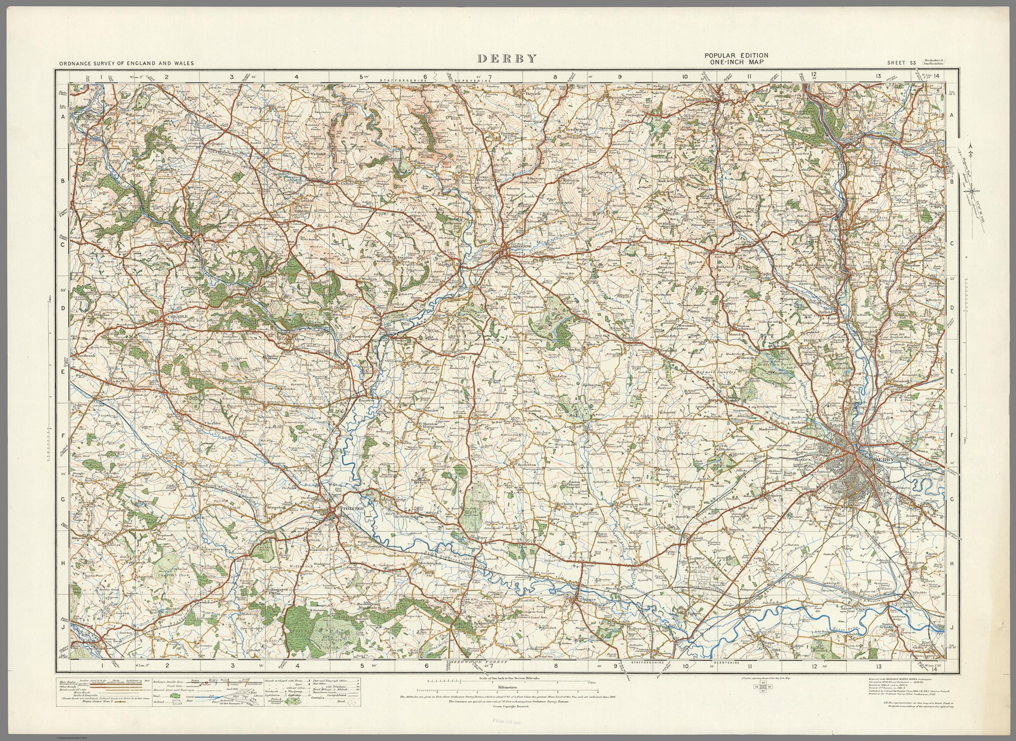 1920 Collection - Derby Ordnance Survey Map– I Love Maps