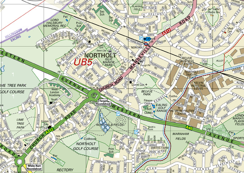 Ealing London Borough Map | I Love Maps