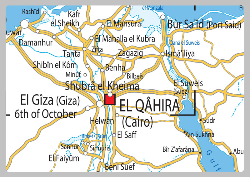 Egypt Road Map– I Love Maps