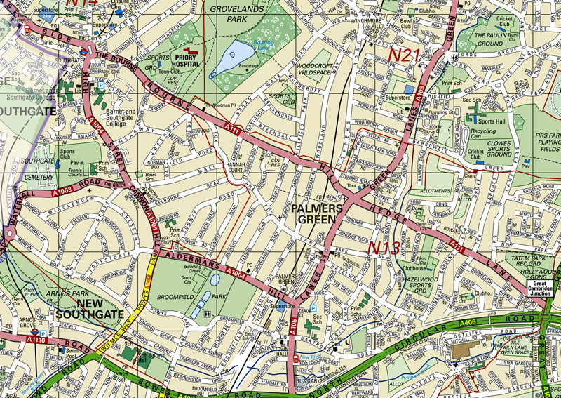 Enfield London Borough Map– I Love Maps