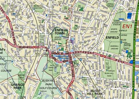 Enfield London Borough Map | I Love Maps