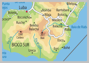 Physical Map of Equatorial Guinea - The Oxford Collection– I Love Maps