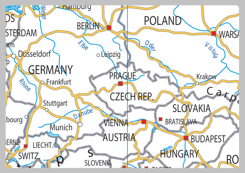 Europe Road Map– I Love Maps