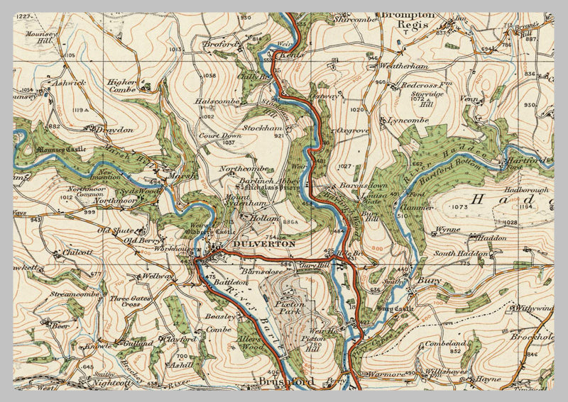 1920 Collection - Exmoor Ordnance Survey Map | I Love Maps