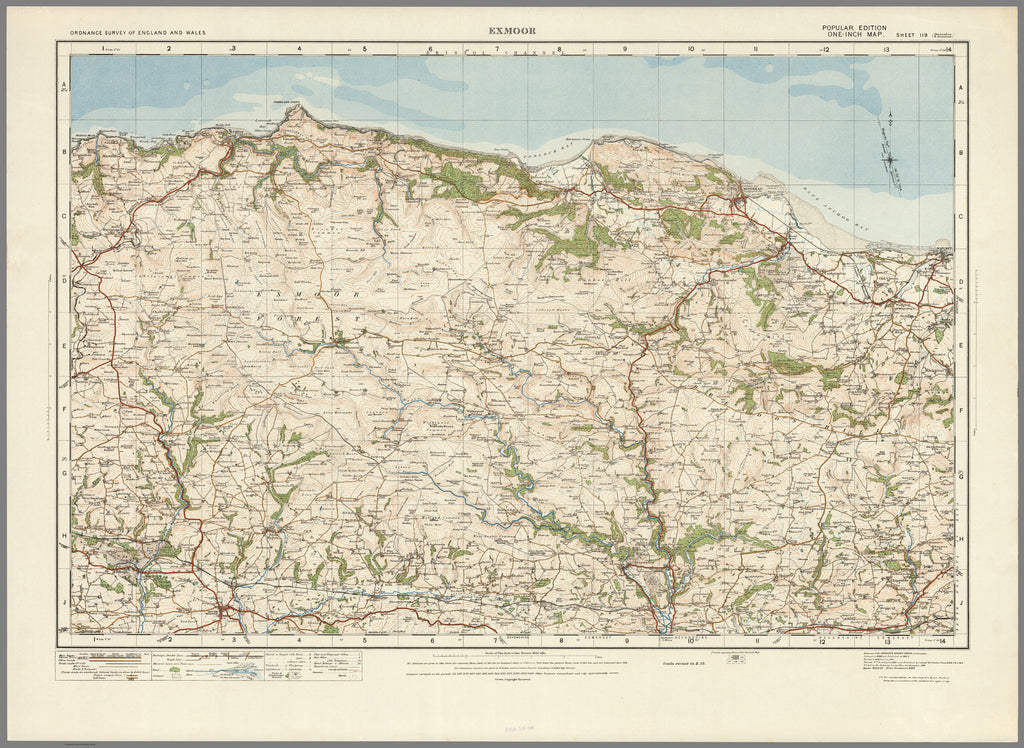 1920 Collection - Exmoor Ordnance Survey Map | I Love Maps
