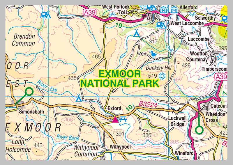 Exmoor National Park Map– I Love Maps