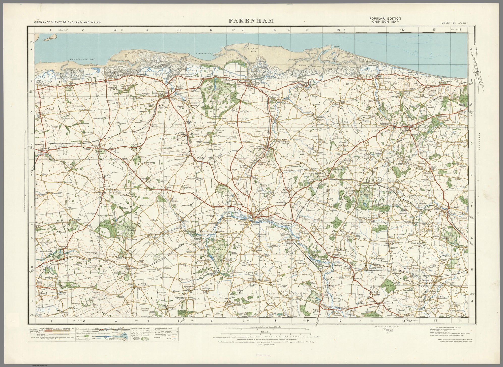 1920 Collection - Fakenham Ordnance Survey Map– I Love Maps