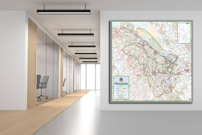 Flintshire County Map– I Love Maps