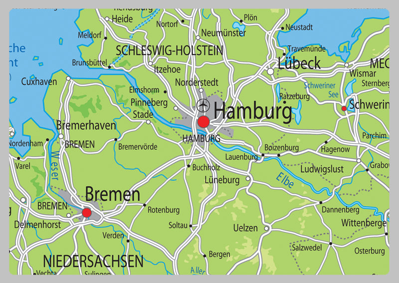 Germany Physical Map– I Love Maps