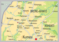 Ghana Physical Map– I Love Maps