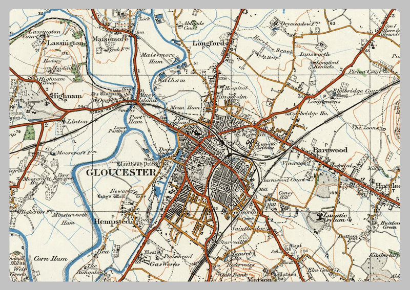 1920 Collection - Gloucester & Forest of Dean Ordnance Survey Map | I ...