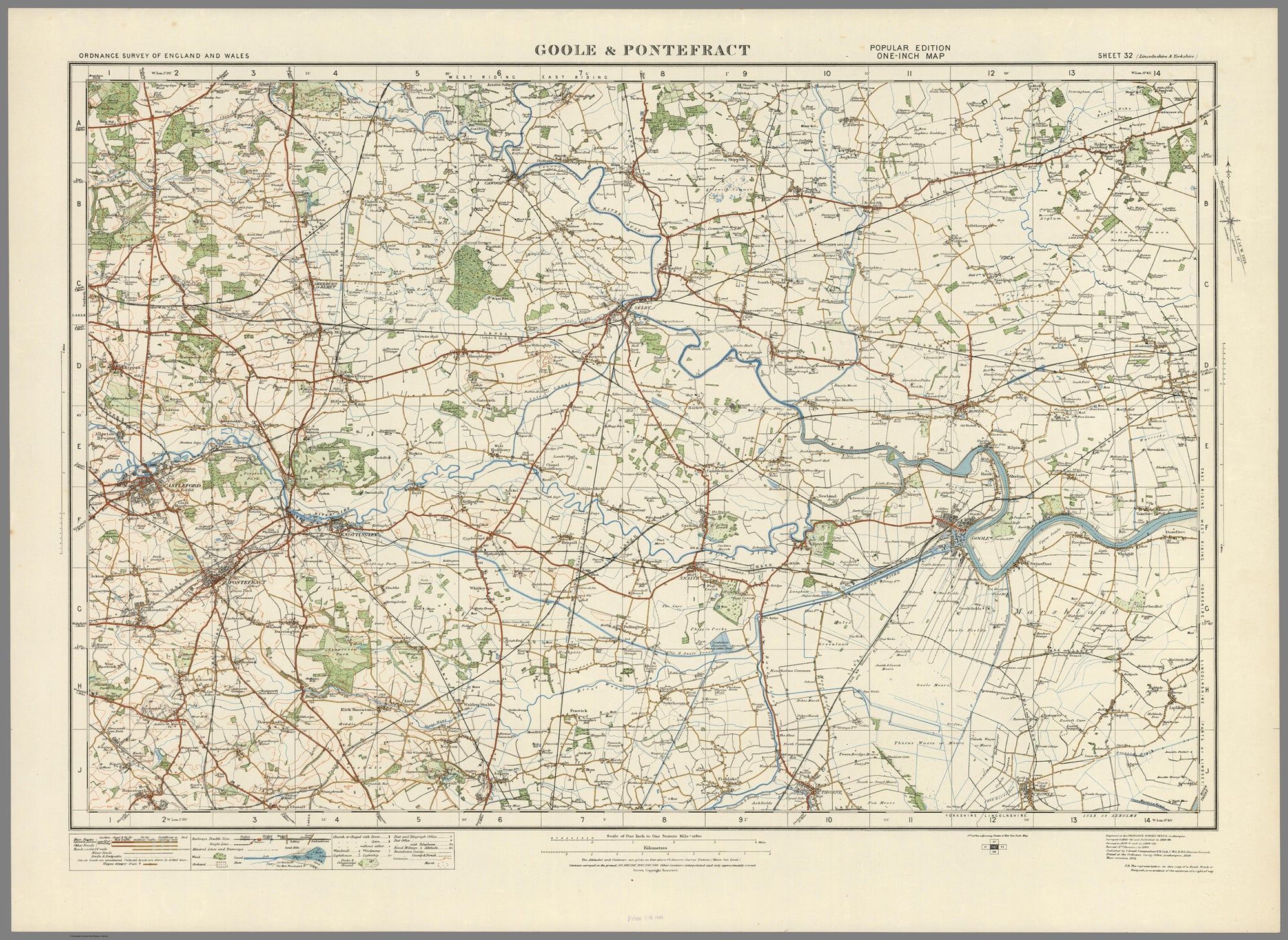 1920 Collection - Goole & Pontefract Ordnance Survey Map– I Love Maps