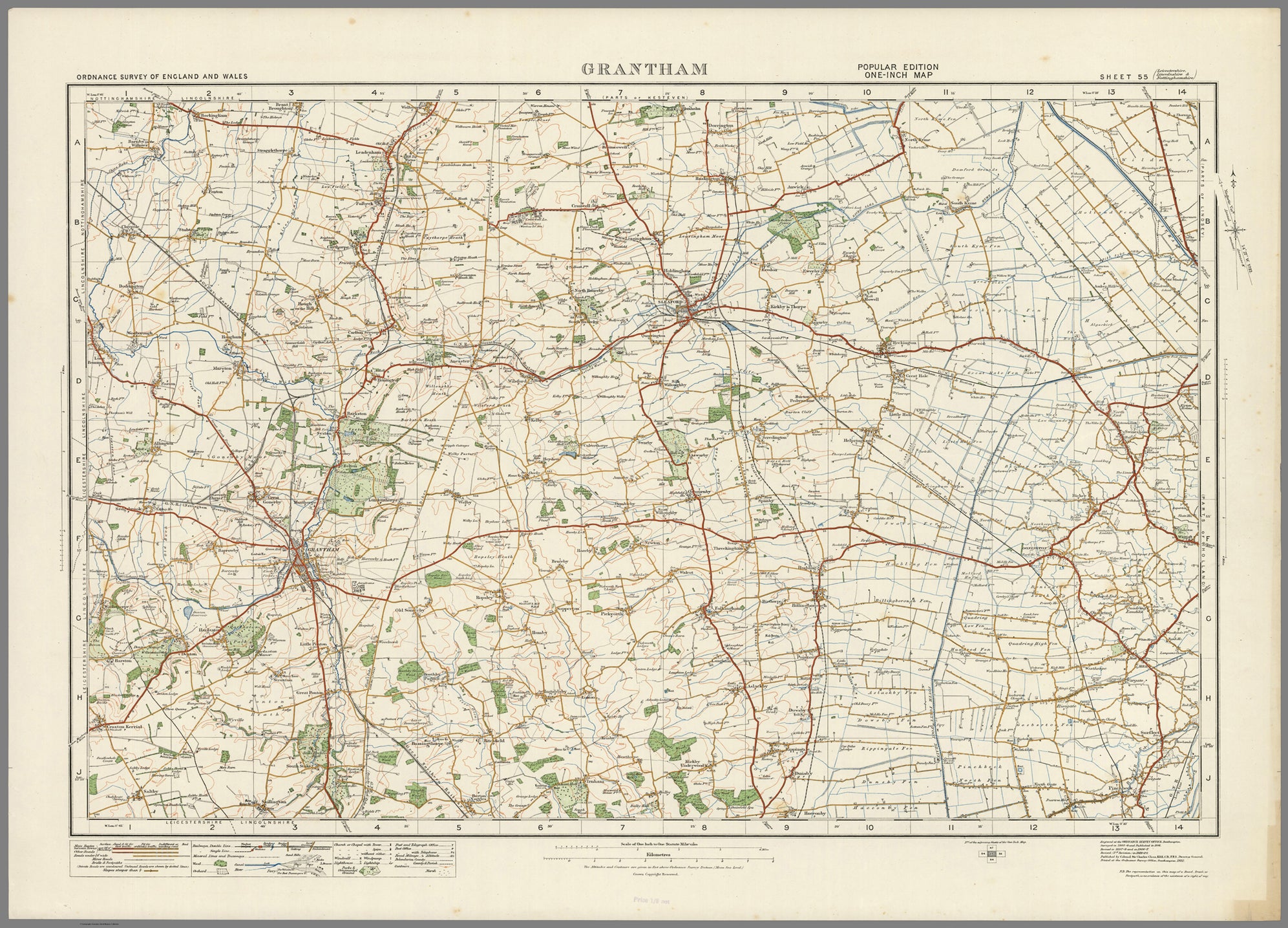 1920 Collection - Grantham Ordnance Survey Map– I Love Maps