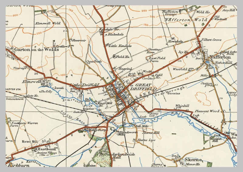1920 Collection - Great Driffield & Bridlington Ordnance Survey Map | I ...