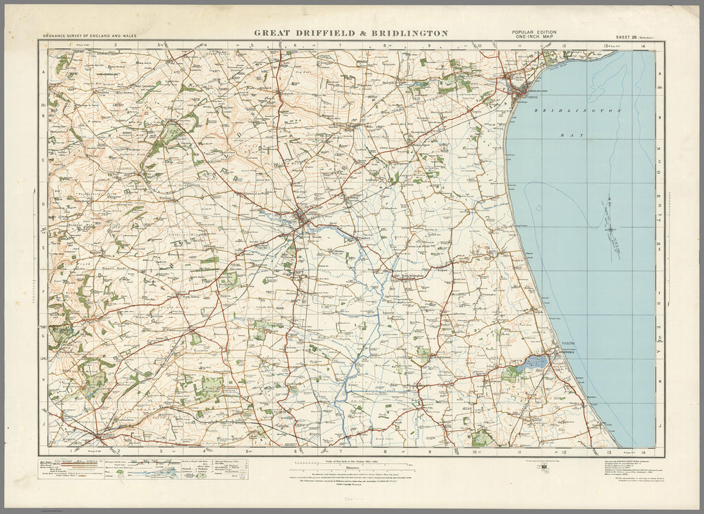 1920 Collection - Great Driffield & Bridlington Ordnance Survey Map | I ...