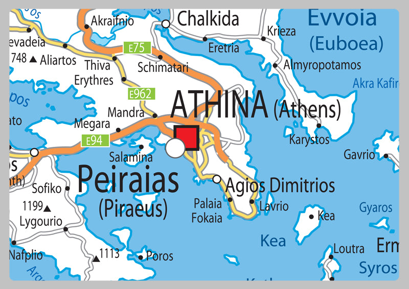 Greece Road Map– I Love Maps