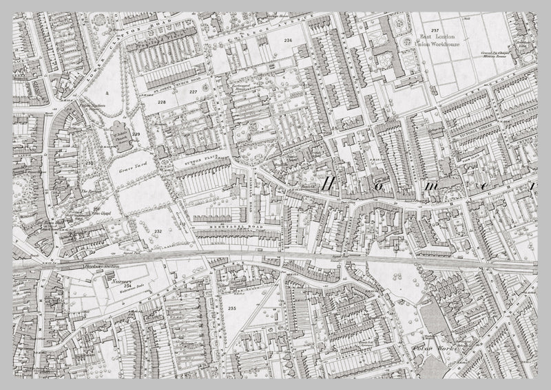 London 1872 Ordnance Survey Map - Sheet XIX - Hackney– I Love Maps