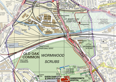 Hammersmith & Fulham London Borough Map– I Love Maps