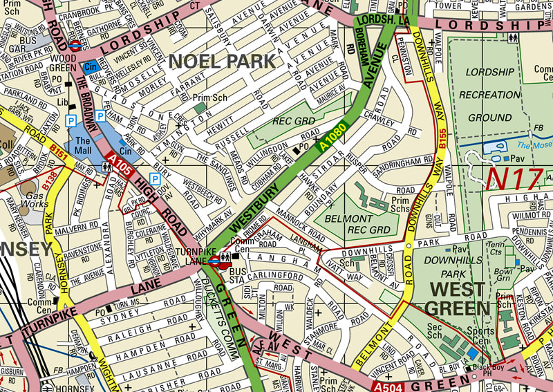 Haringey London Borough Map | I Love Maps